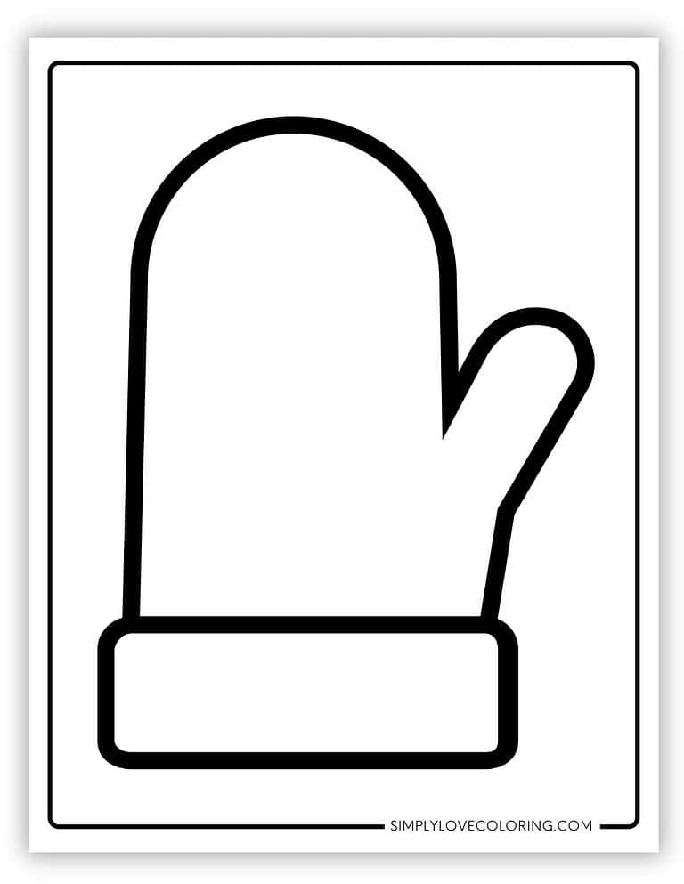 Mitten Templates (Free PDF Printables) - Simply Love Coloring