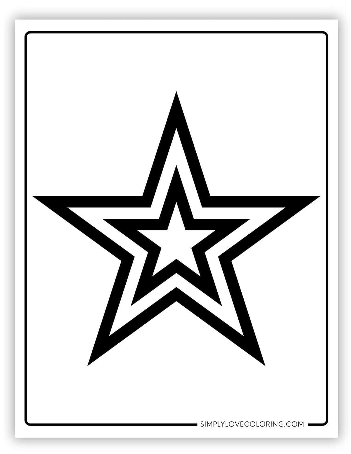 Star Templates (Free PDF Printables) - Simply Love Coloring