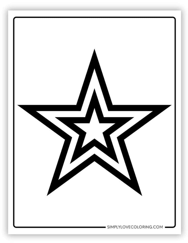 Star Templates (Free PDF Printables) - Simply Love Coloring