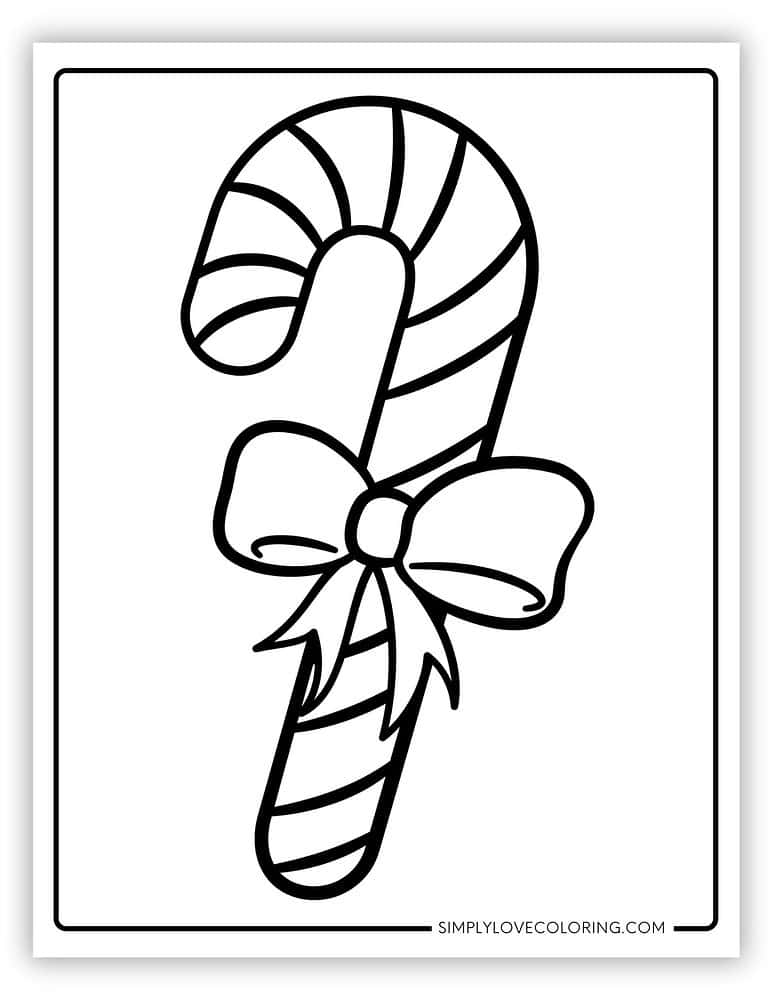 Candy Cane Templates (Free PDF Printables) - Simply Love Coloring