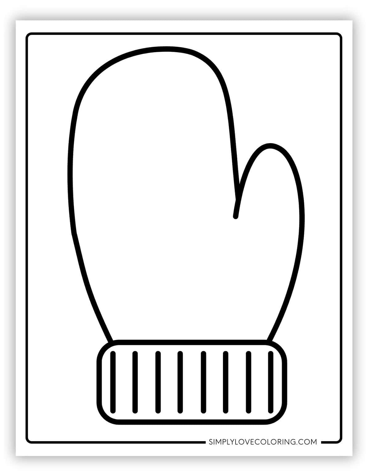 Mitten Templates (Free PDF Printables) – Simply Love Coloring