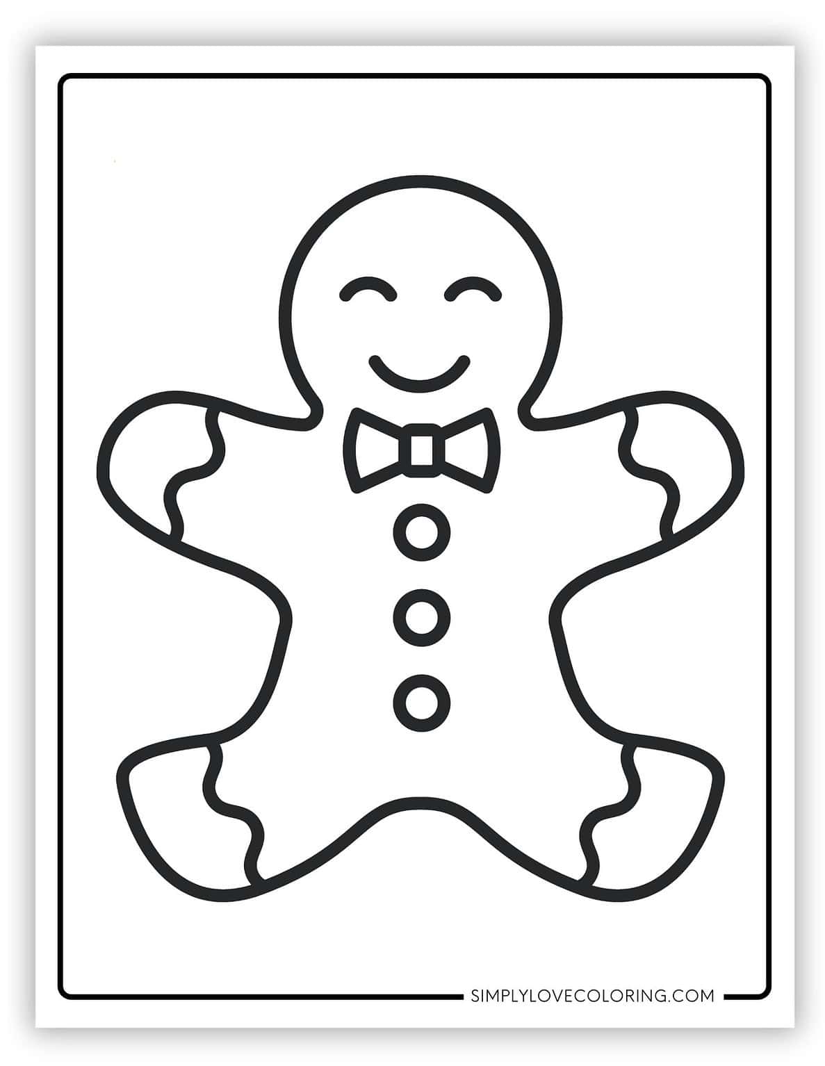 Gingerbread Man Templates (Free PDF Printables) - Simply Love Coloring