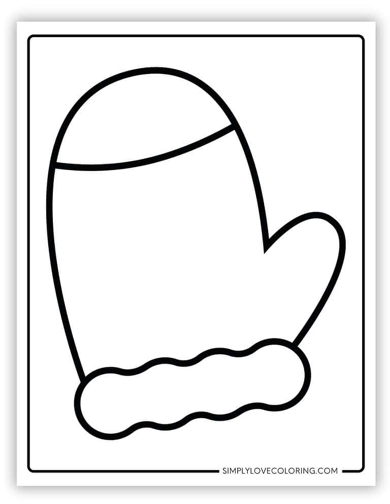 Mitten Templates (Free PDF Printables) - Simply Love Coloring