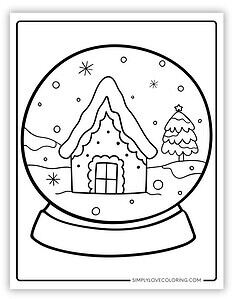 Snow Globe Templates (Free PDF Printables) - Simply Love Coloring
