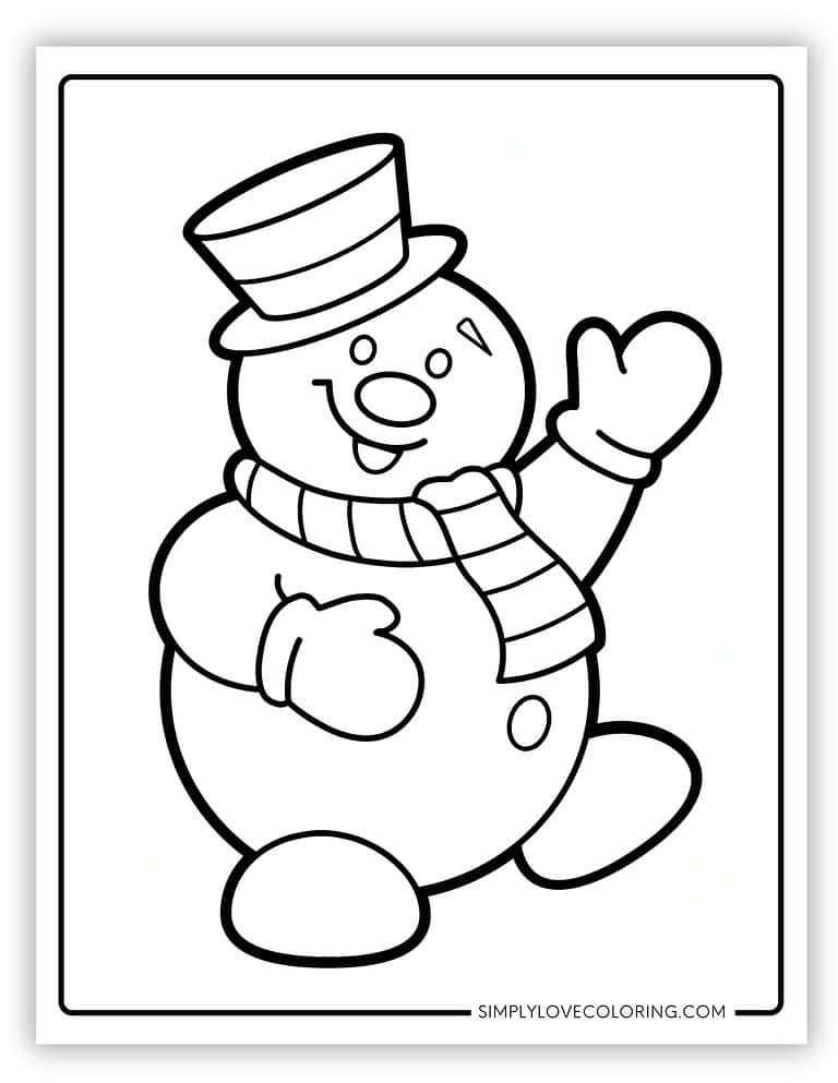Snowman Templates (Free PDF Printables) - Simply Love Coloring