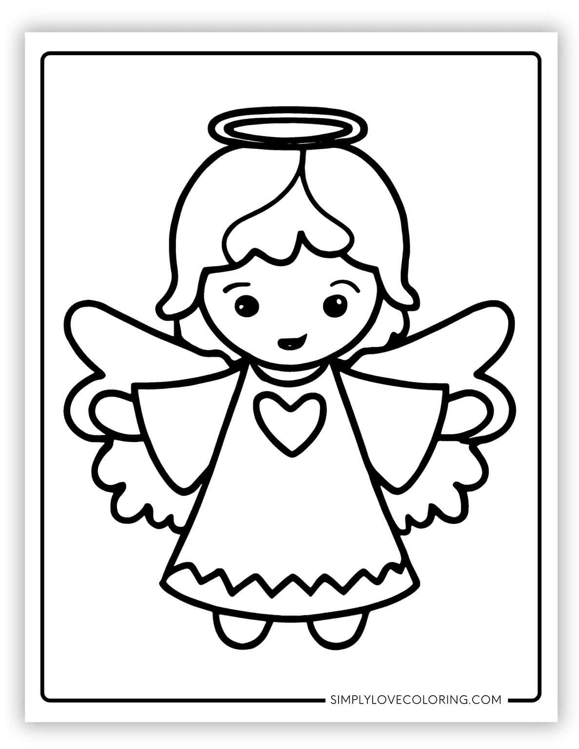 Angel Templates (Free PDF Printables) - Simply Love Coloring