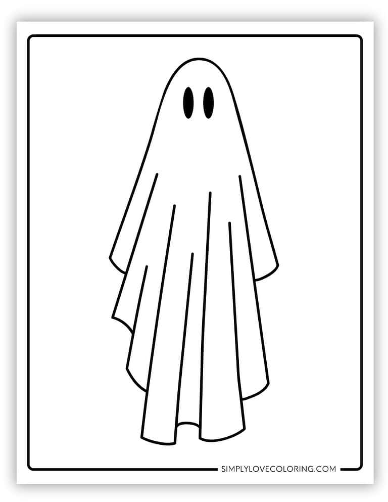 Ghost Templates (Free PDF Printables) - Simply Love Coloring