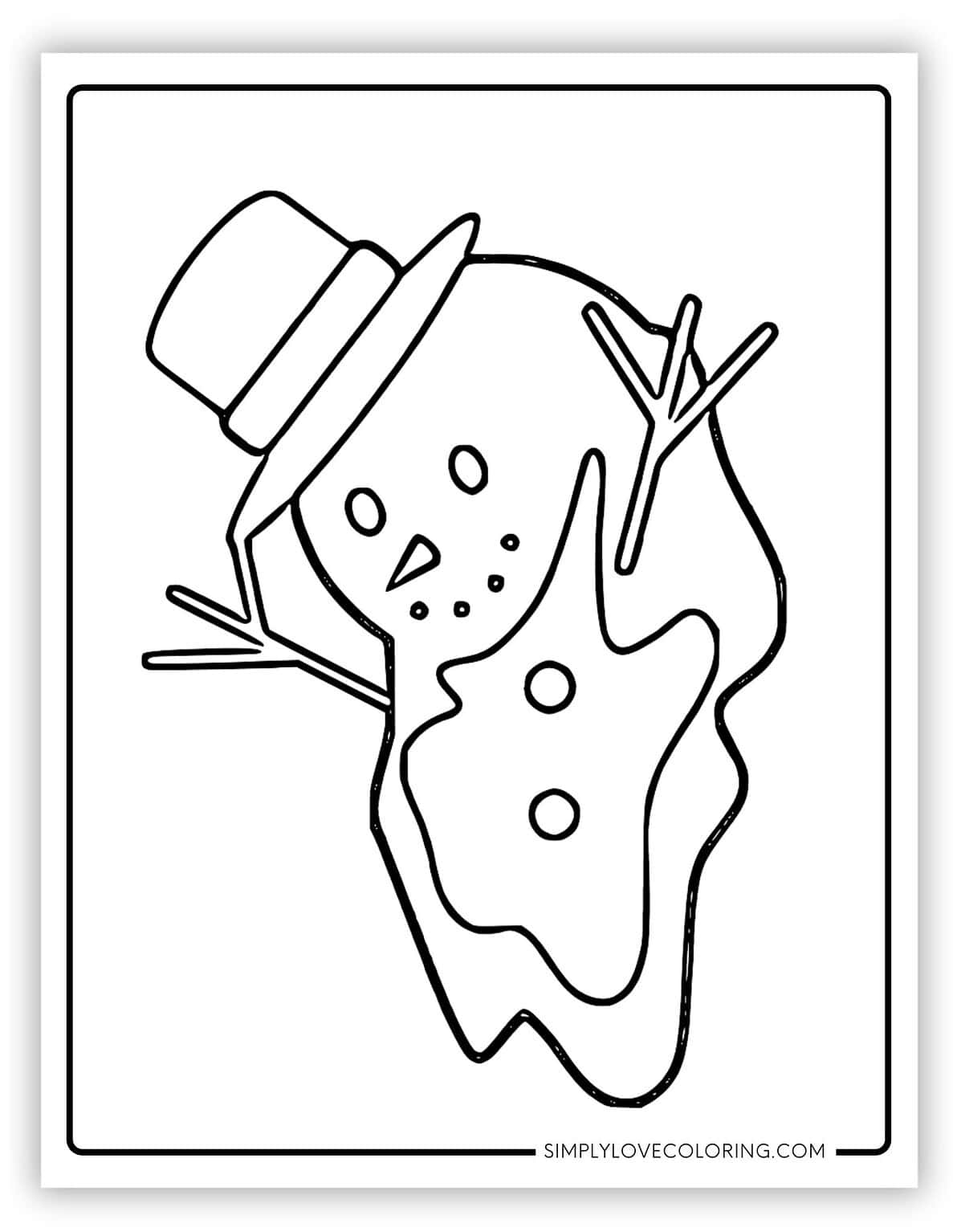 Snowman Templates (Free PDF Printables) - Simply Love Coloring
