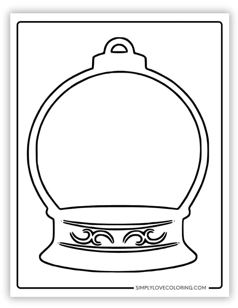 Snow Globe Templates (Free PDF Printables) - Simply Love Coloring