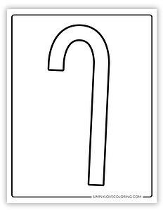 Candy Cane Templates (Free PDF Printables) - Simply Love Coloring