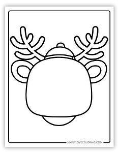 Reindeer Templates (Free PDF Printables) - Simply Love Coloring