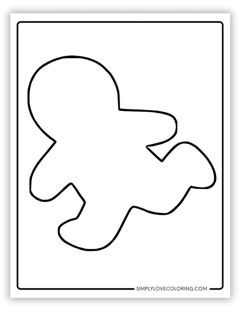 Gingerbread Man Templates (Free PDF Printables) - Simply Love Coloring