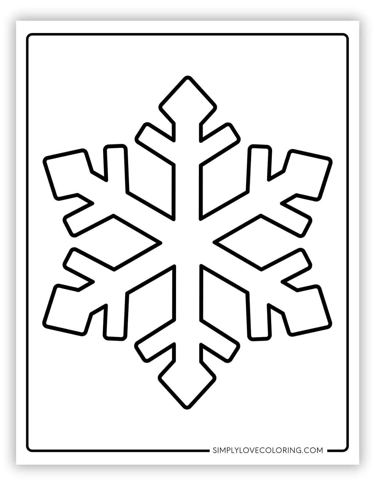 Snowflake Templates (Free PDF Printables) - Simply Love Coloring