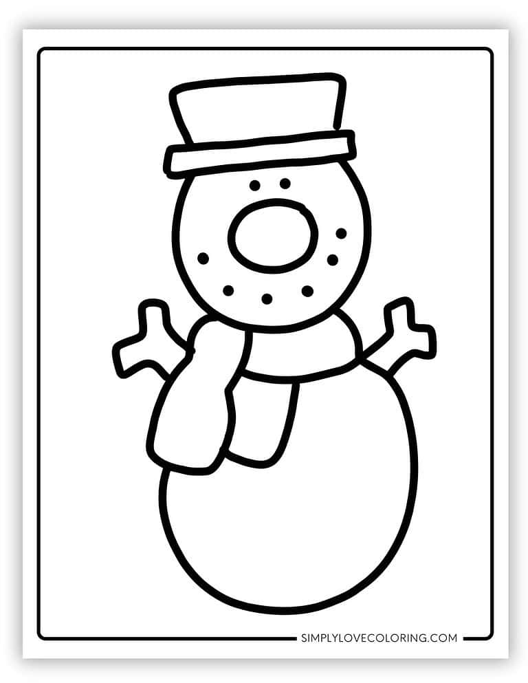 Snowman Templates (Free PDF Printables) - Simply Love Coloring