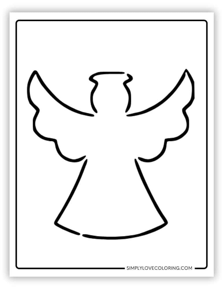 Angel Templates (Free PDF Printables) - Simply Love Coloring