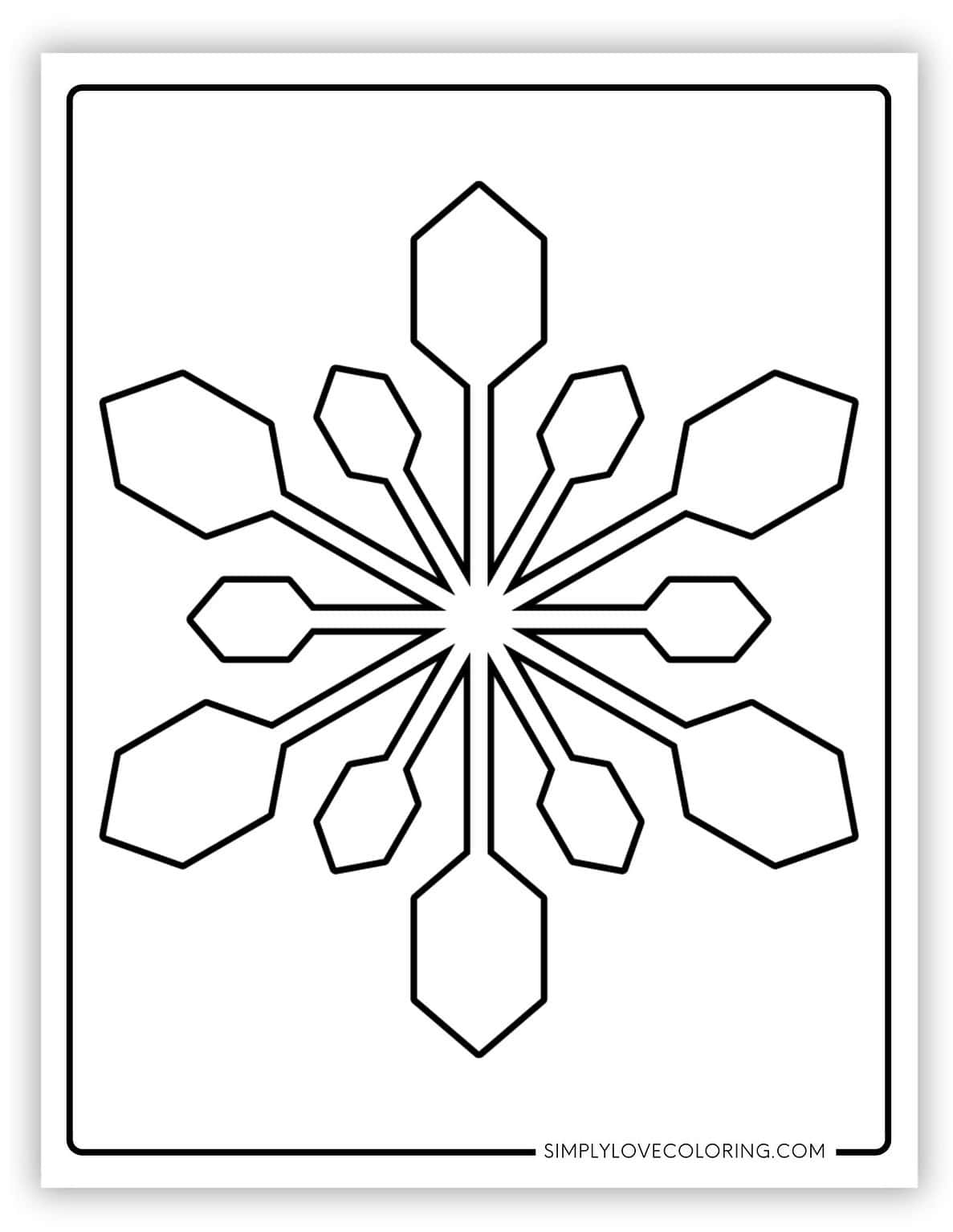 Snowflake Templates (Free PDF Printables) - Simply Love Coloring