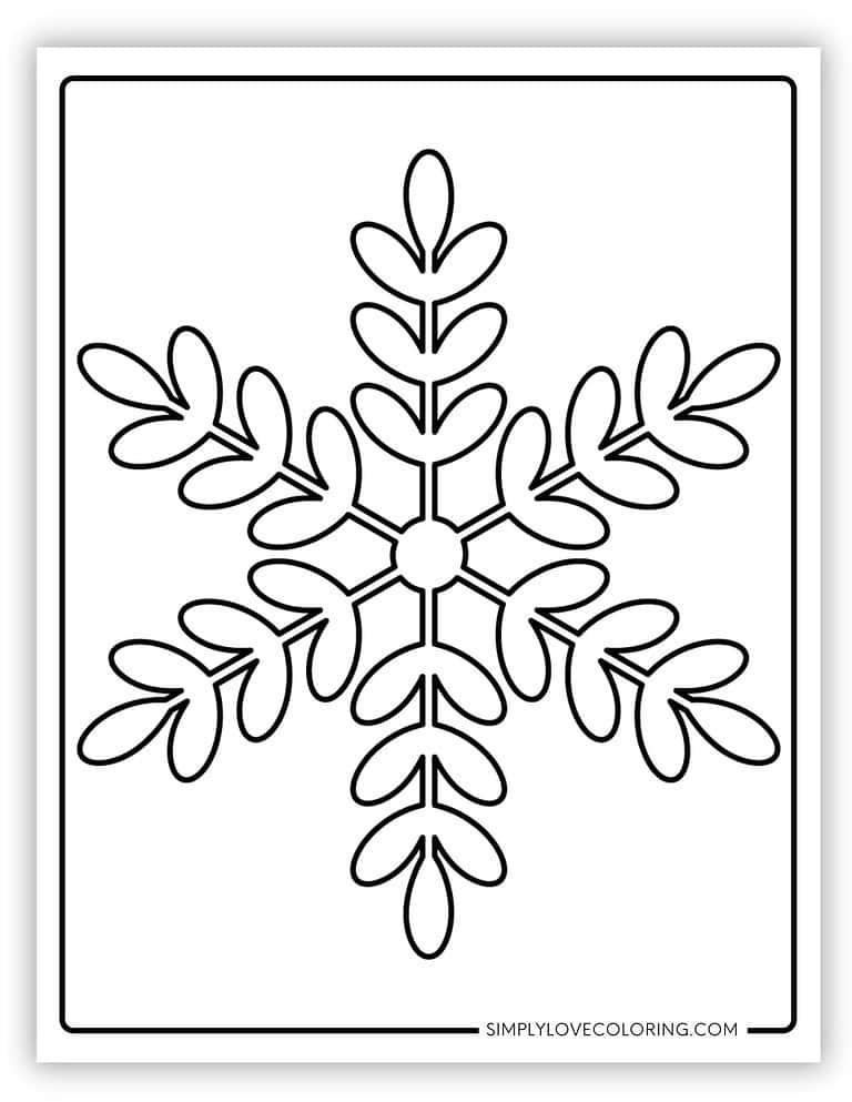 Snowflake Templates (Free PDF Printables) - Simply Love Coloring