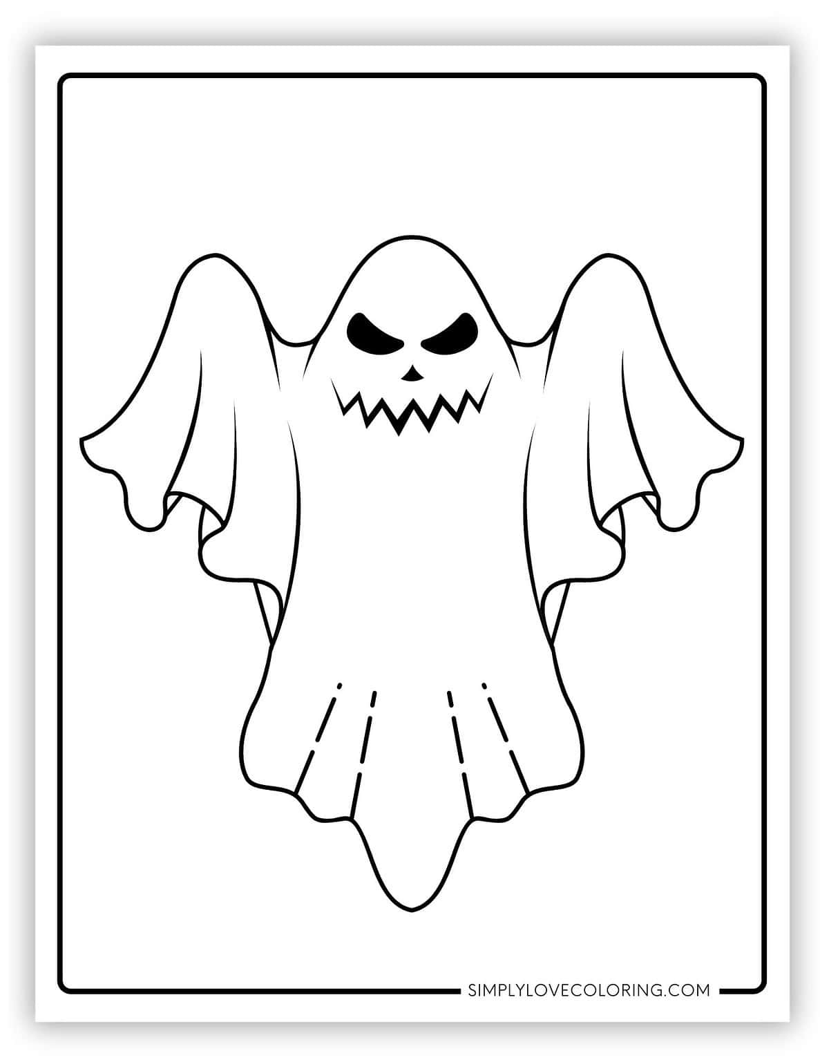 Ghost Templates (Free PDF Printables) - Simply Love Coloring
