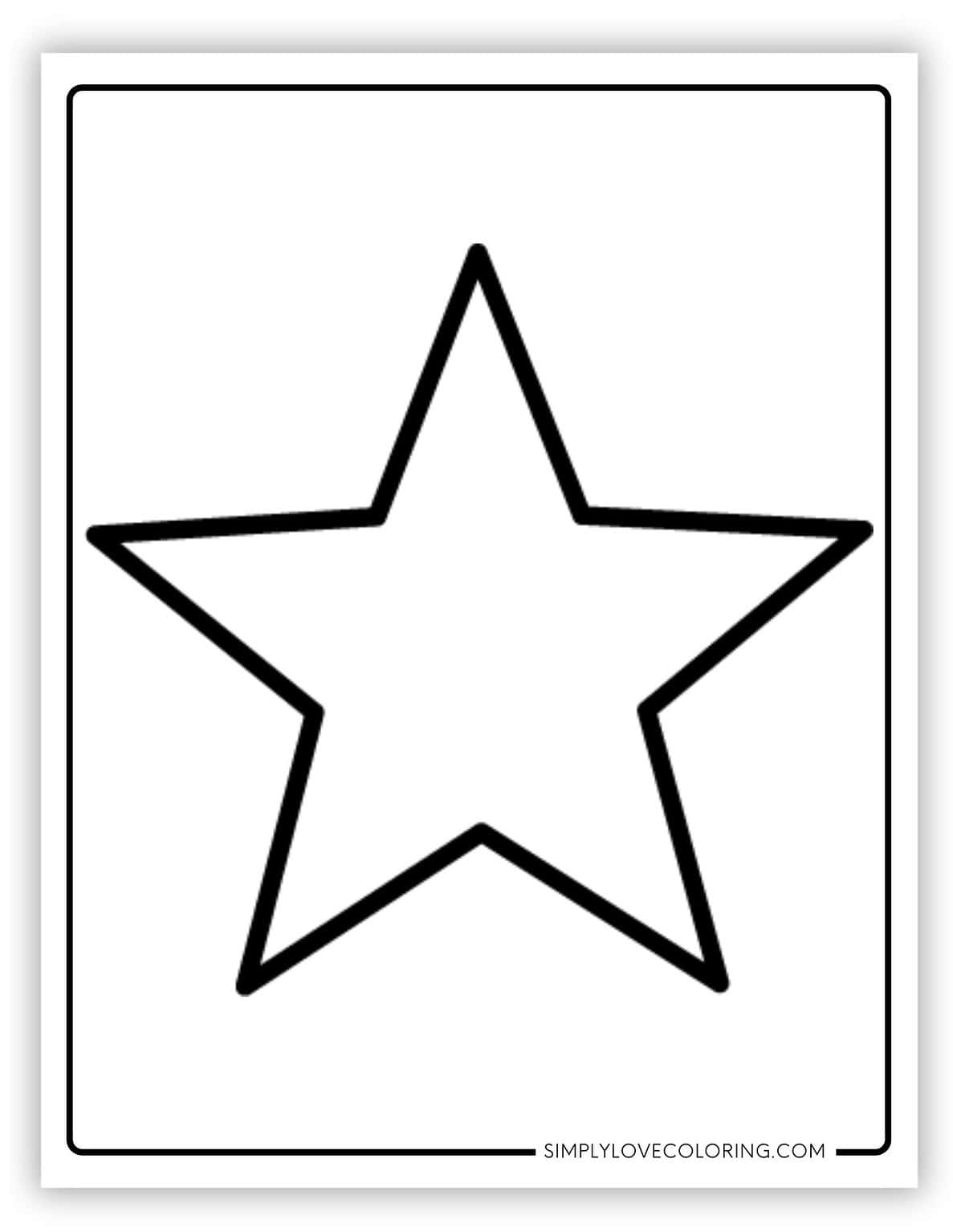 Star Templates (Free PDF Printables) - Simply Love Coloring
