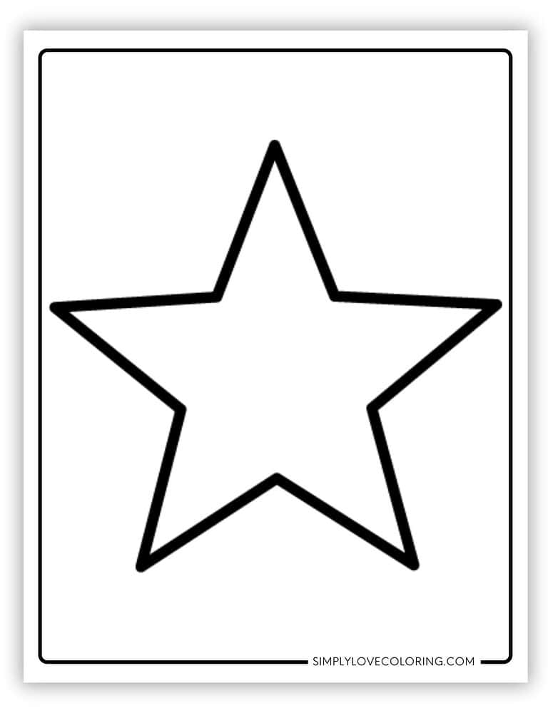Star Templates (Free PDF Printables) - Simply Love Coloring