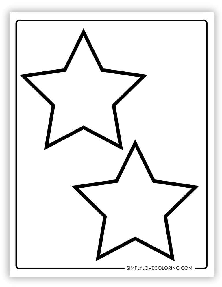Star Templates (Free PDF Printables) - Simply Love Coloring