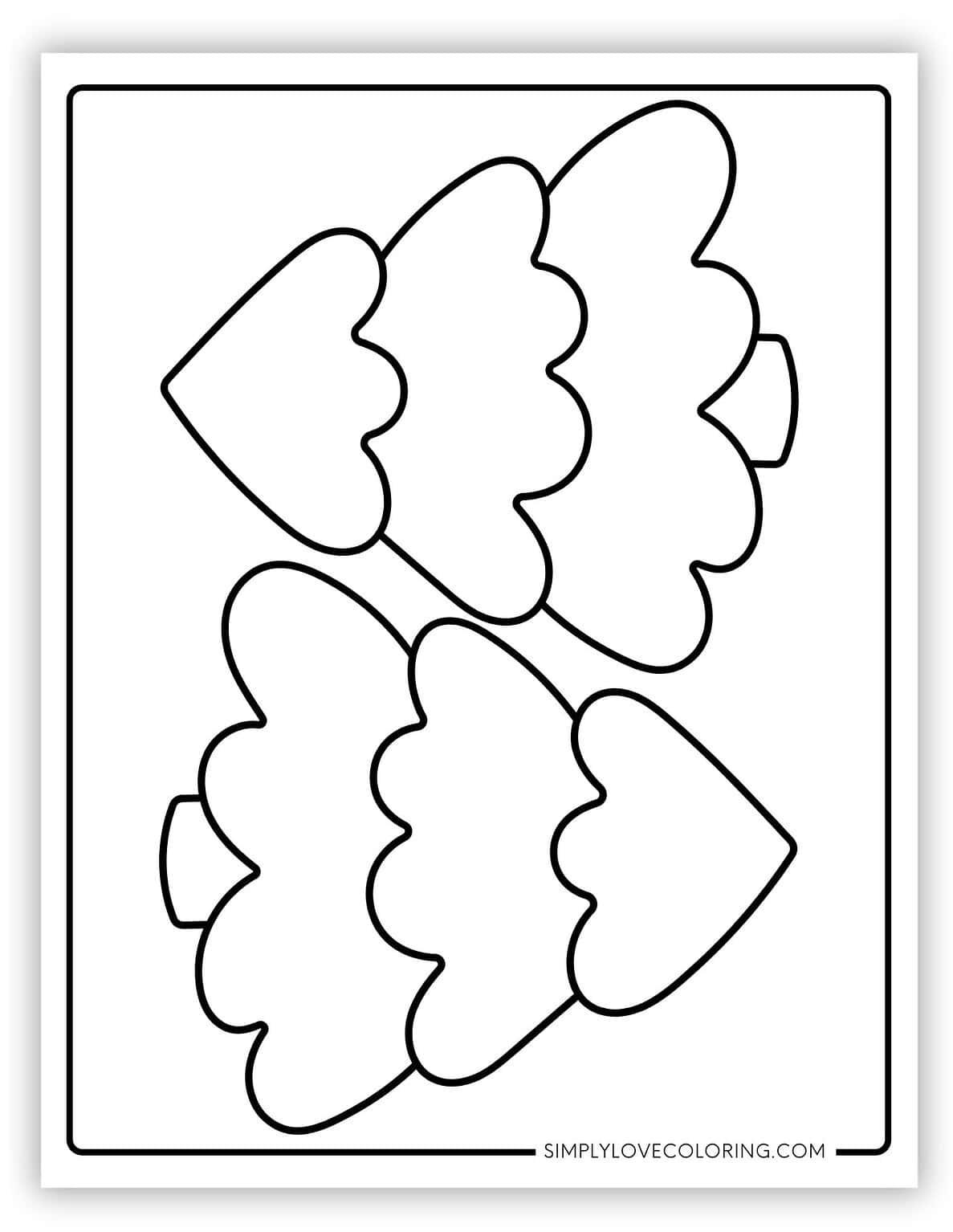 Christmas Tree Templates (Free PDF Printables) - Simply Love Coloring