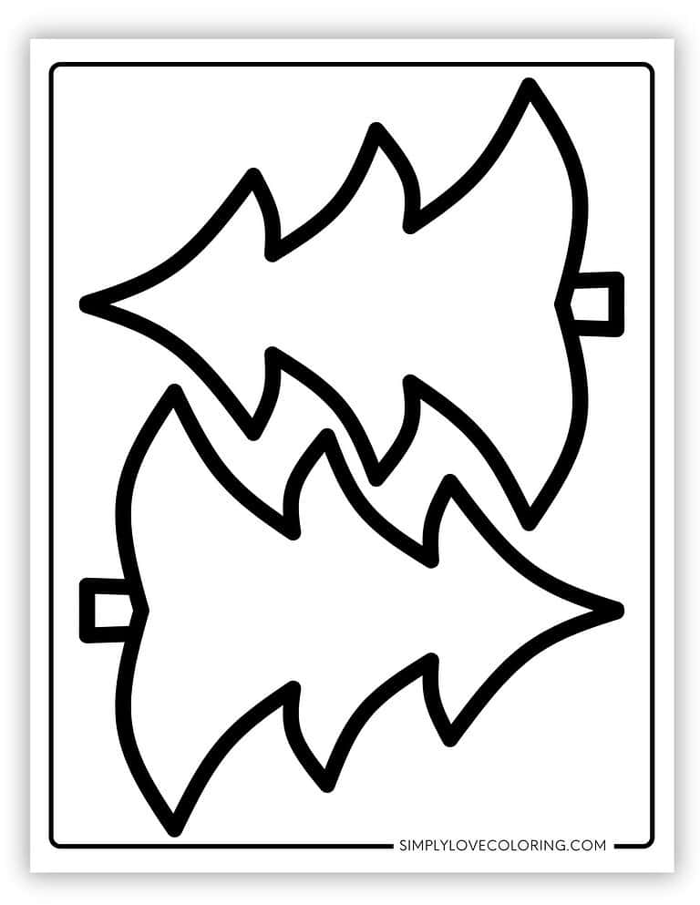 Christmas Tree Templates (Free PDF Printables) - Simply Love Coloring