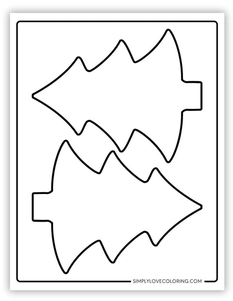 Christmas Tree Templates (Free PDF Printables) - Simply Love Coloring