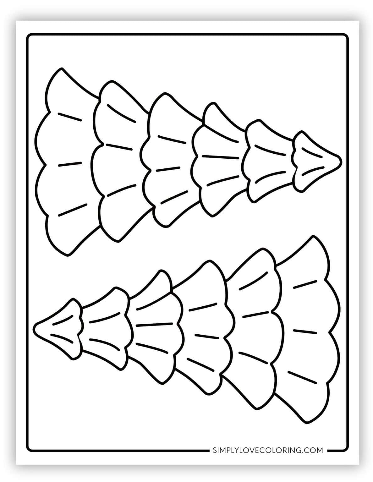 Christmas Tree Templates (Free PDF Printables) - Simply Love Coloring