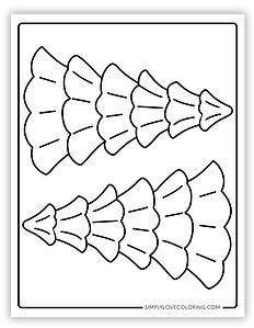 Christmas Tree Templates (Free PDF Printables) - Simply Love Coloring