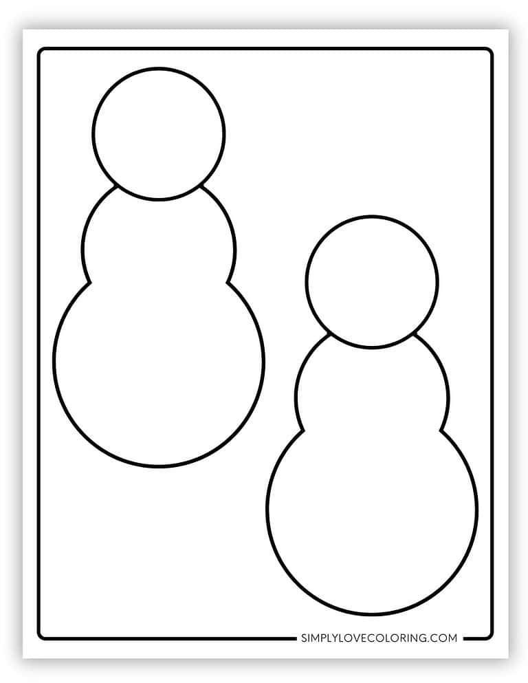 Snowman Templates (Free PDF Printables) - Simply Love Coloring