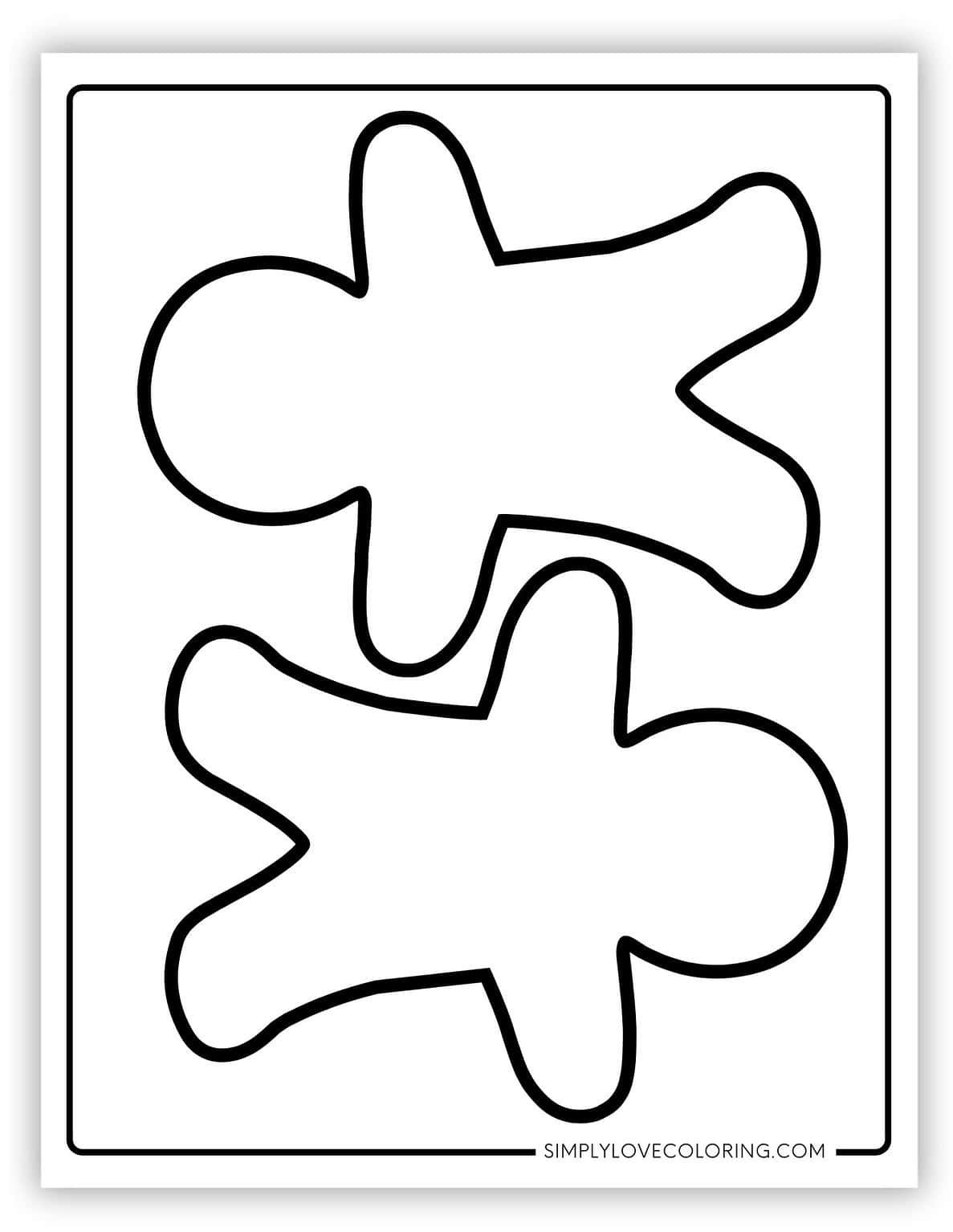 Gingerbread Man Templates (Free PDF Printables) - Simply Love Coloring