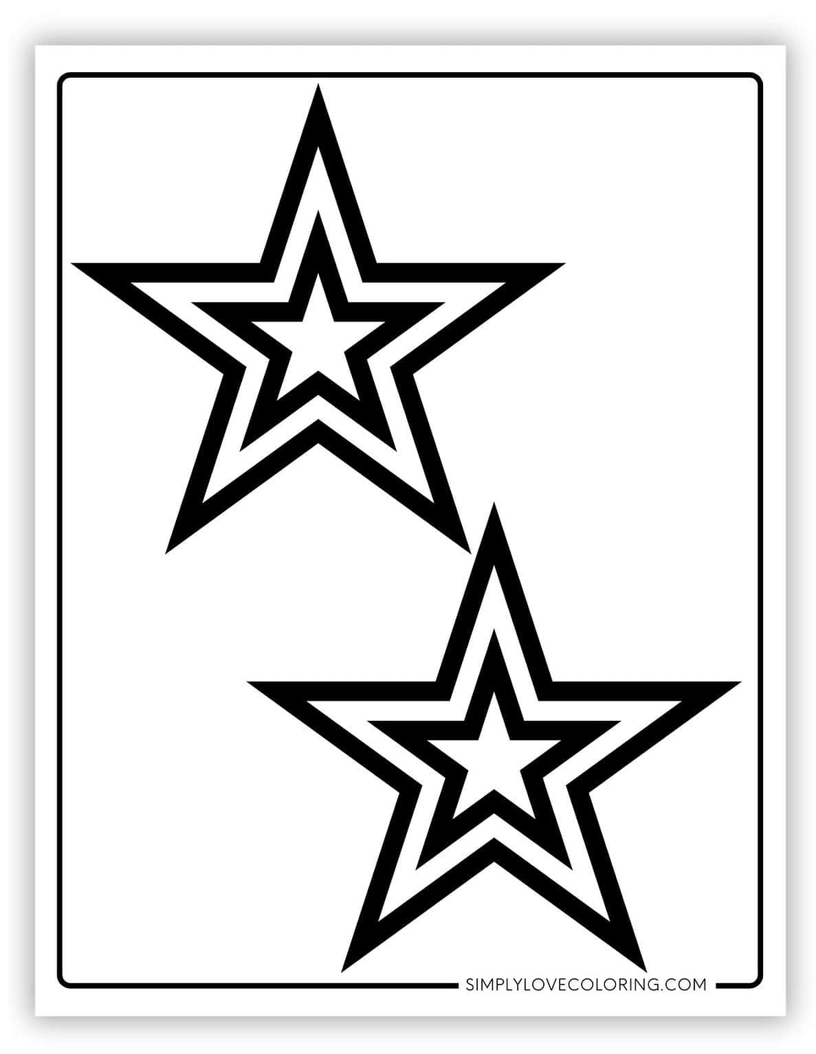 Star Templates (Free PDF Printables) - Simply Love Coloring