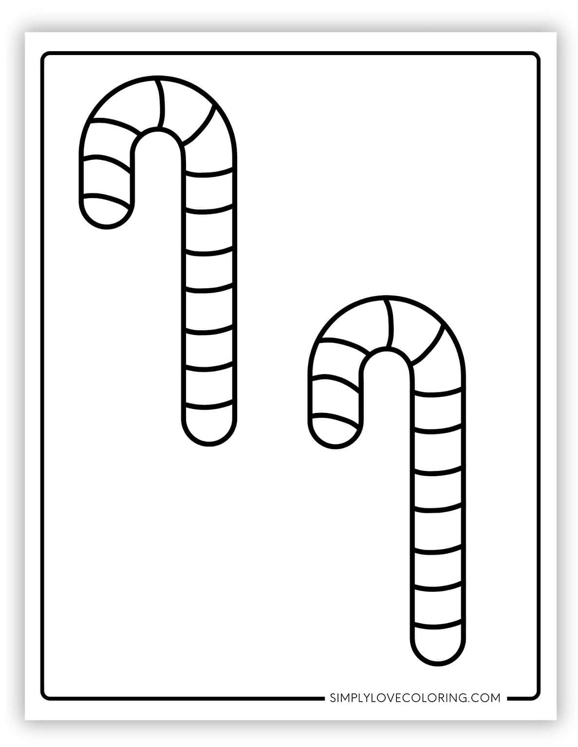 Candy Cane Templates (Free PDF Printables) - Simply Love Coloring