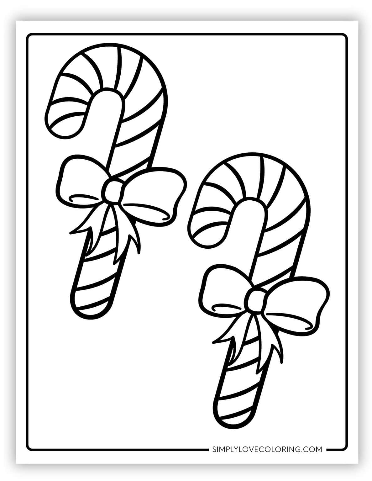 Candy Cane Templates (Free PDF Printables) - Simply Love Coloring