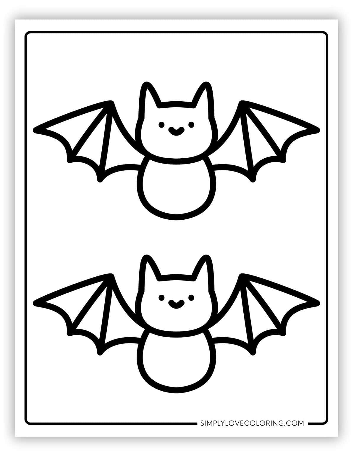 Bat Templates (Free PDF Printables) - Simply Love Coloring