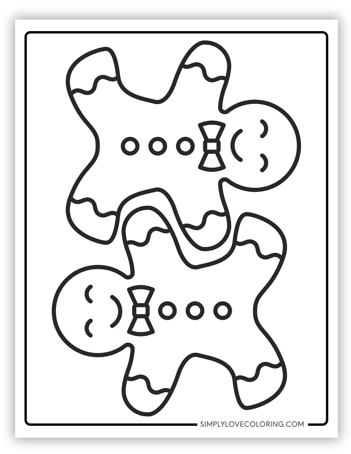 Gingerbread Man Templates (Free PDF Printables) - Simply Love Coloring