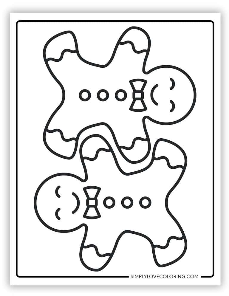 Gingerbread Man Templates (Free PDF Printables) - Simply Love Coloring
