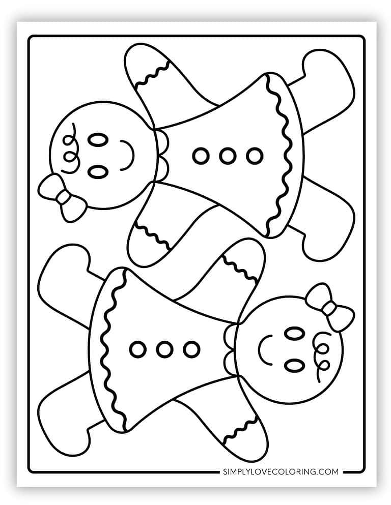Gingerbread Man Templates (Free PDF Printables) - Simply Love Coloring