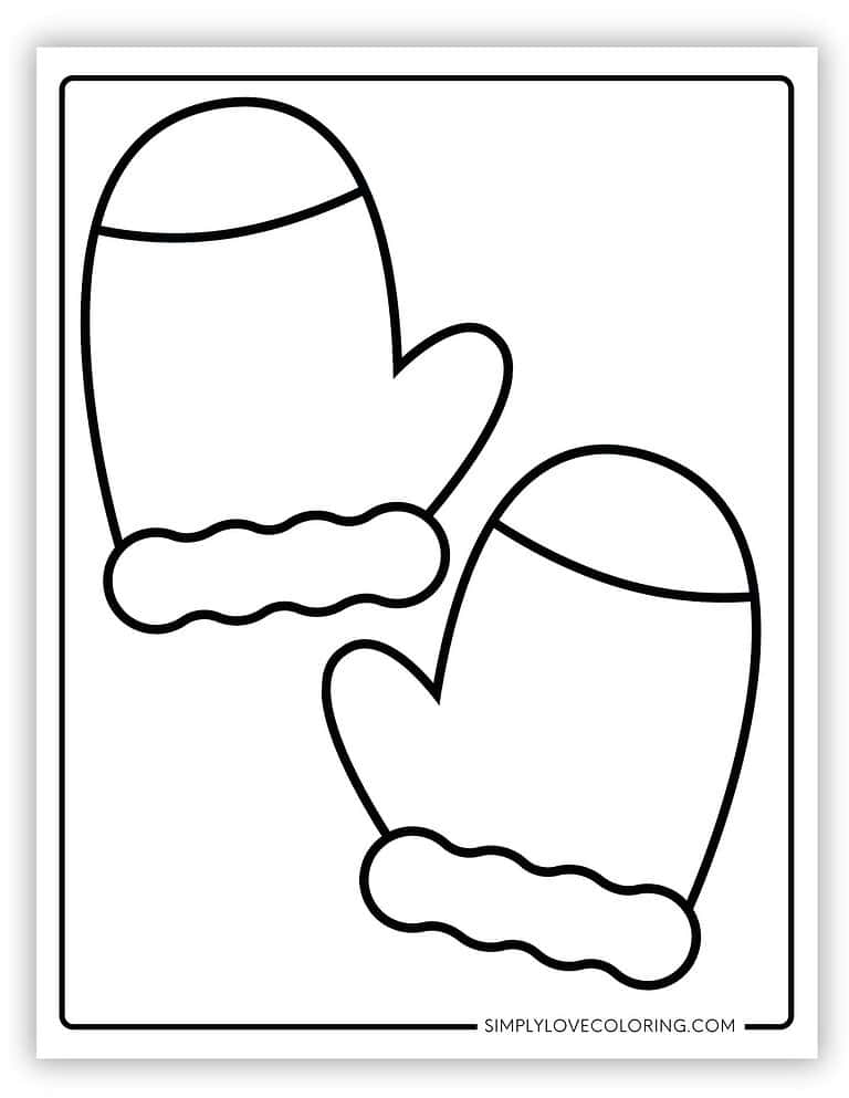 Mitten Templates (Free PDF Printables) – Simply Love Coloring