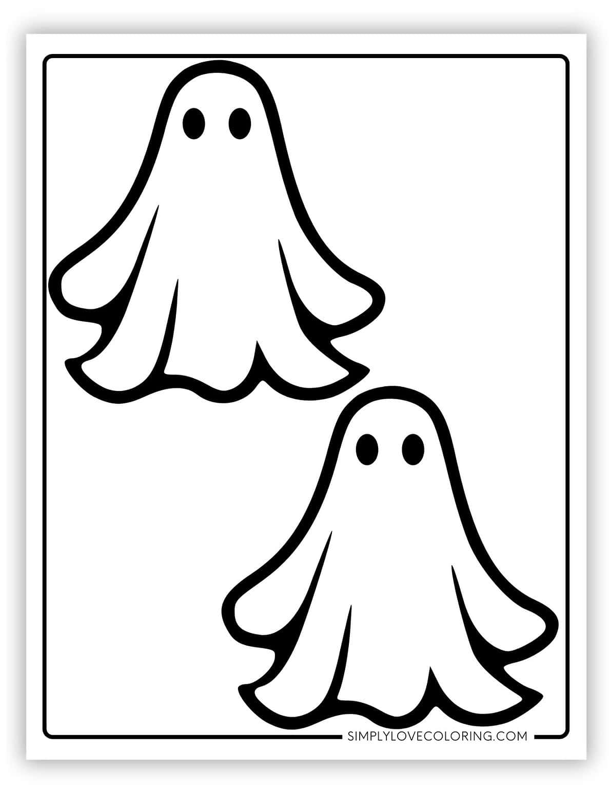 Ghost Templates (Free PDF Printables) - Simply Love Coloring