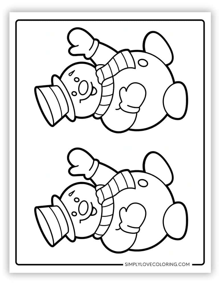 Snowman Templates (Free PDF Printables) - Simply Love Coloring