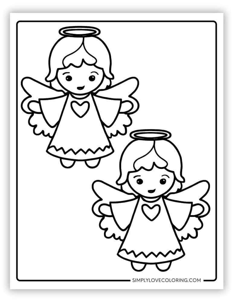 Angel Templates (Free PDF Printables) - Simply Love Coloring