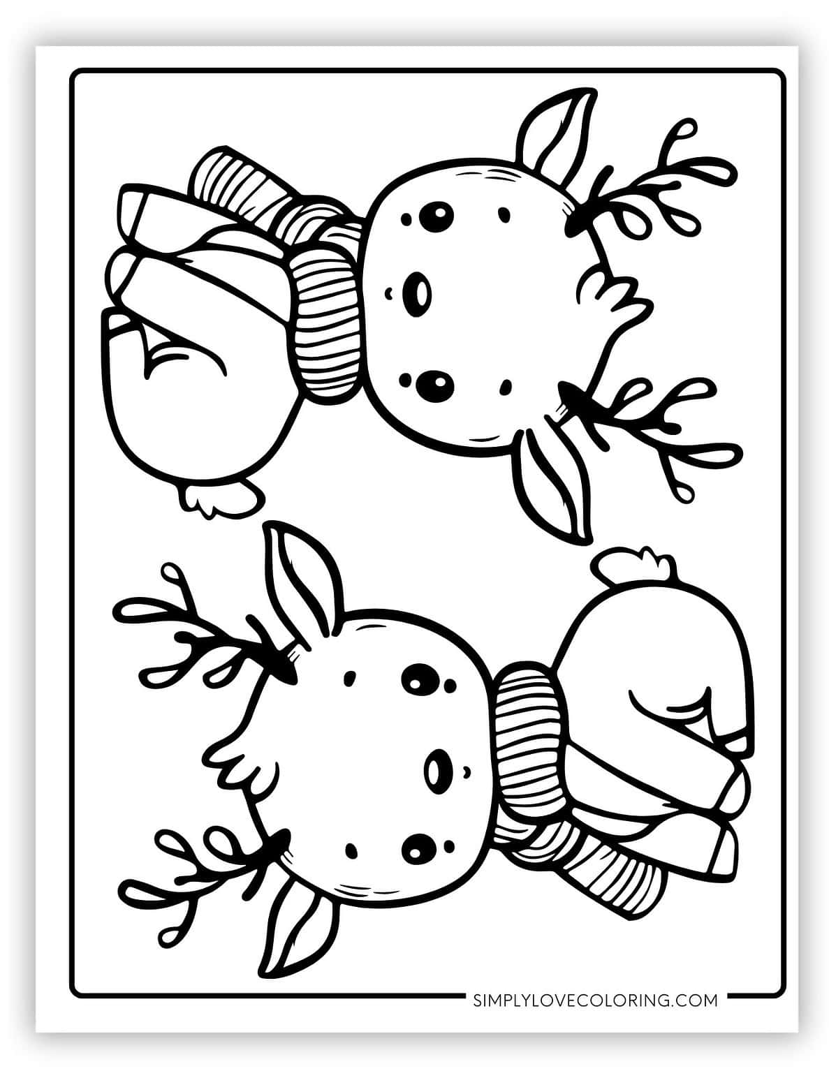 Reindeer Templates (Free PDF Printables) - Simply Love Coloring