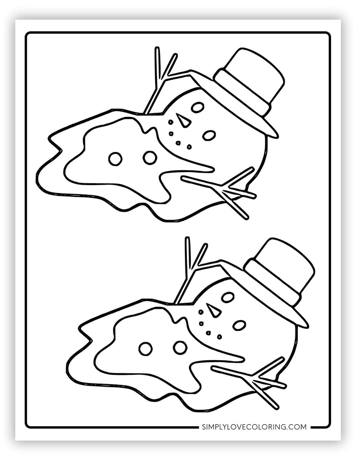 Snowman Templates (Free PDF Printables) - Simply Love Coloring