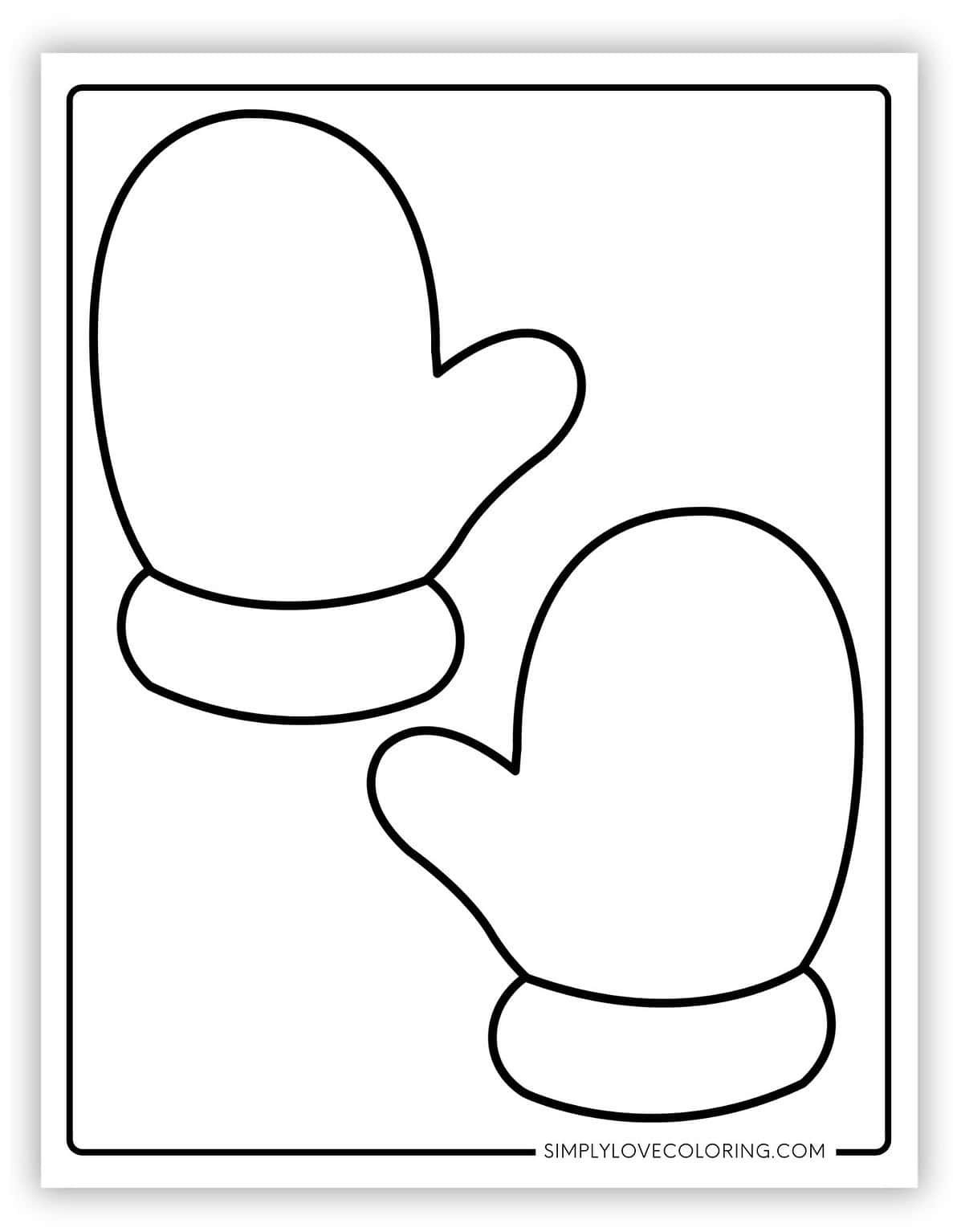 Mitten Templates (Free PDF Printables) – Simply Love Coloring