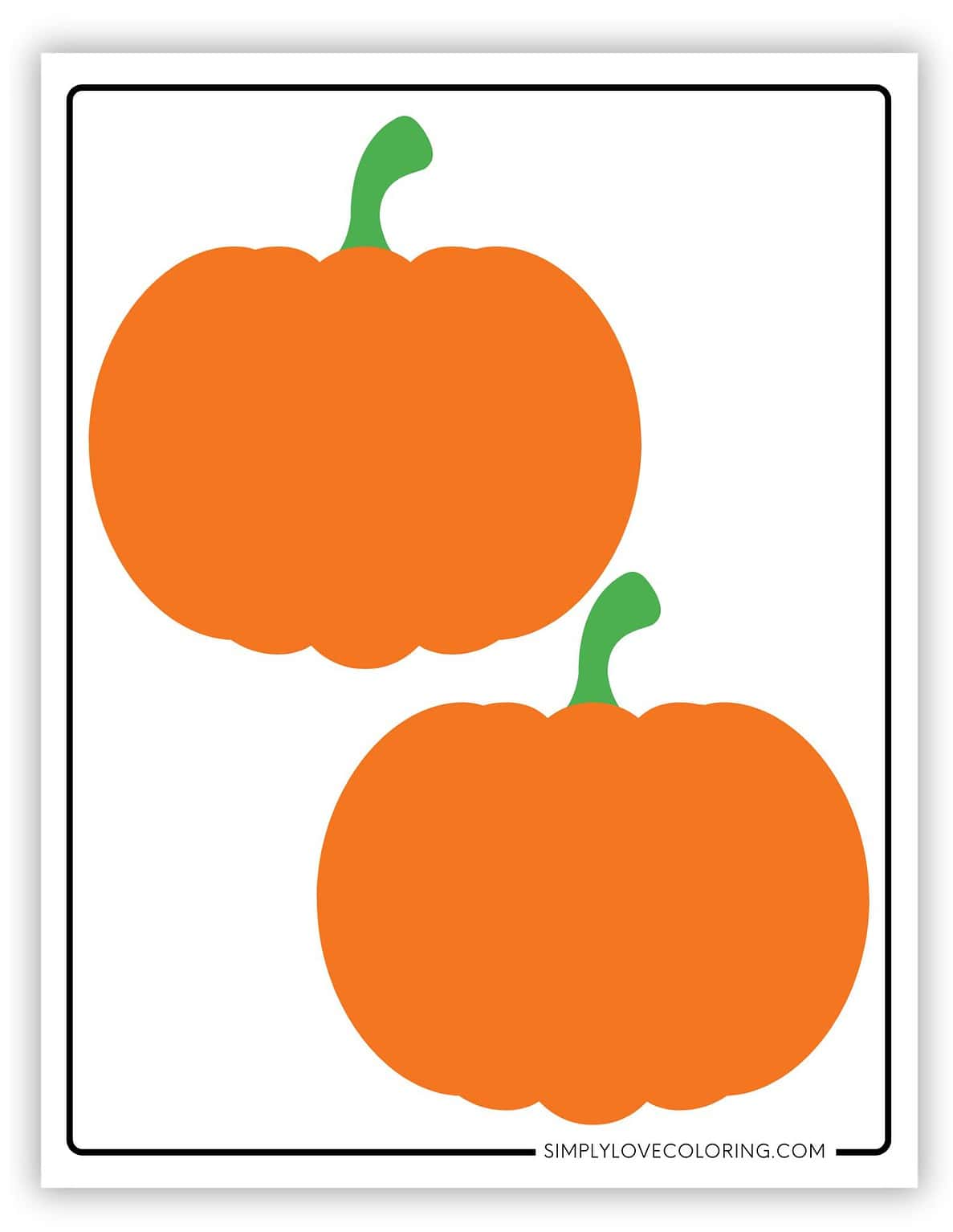 Pumpkin Templates (Free PDF Printables) - Simply Love Coloring