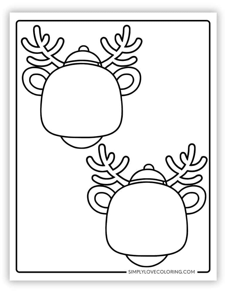 Reindeer Templates (Free PDF Printables) - Simply Love Coloring