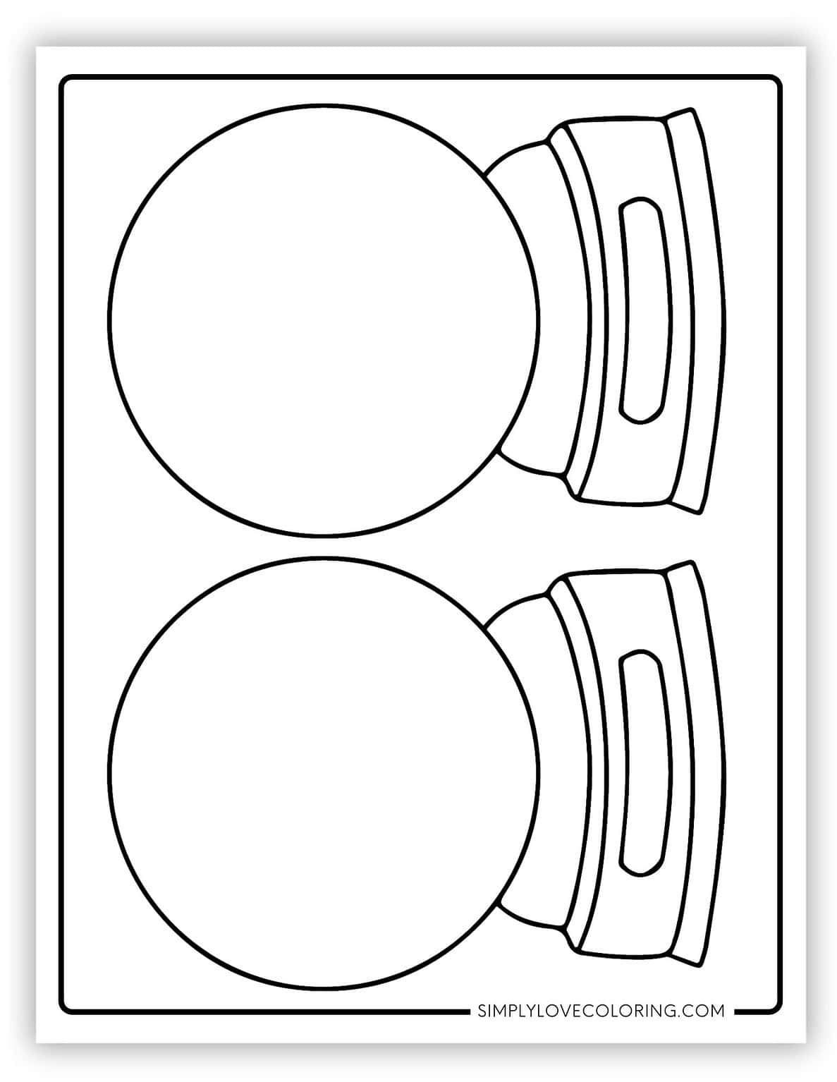 Snow Globe Templates (Free PDF Printables) - Simply Love Coloring