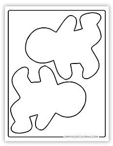 Gingerbread Man Templates (Free PDF Printables) - Simply Love Coloring